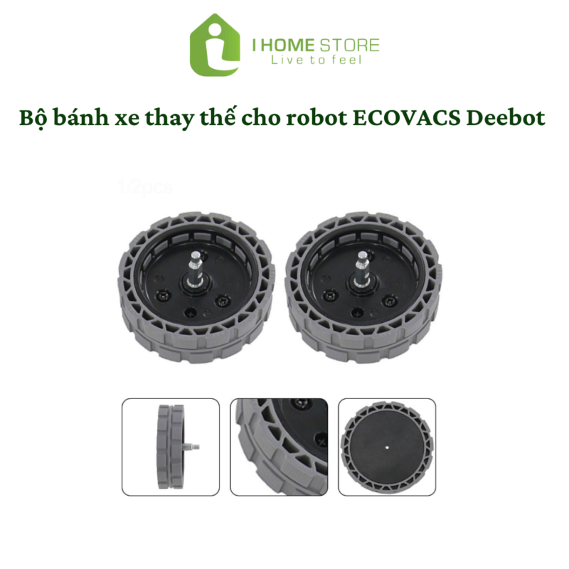 Bộ bánh xe thay thế cho robot hút bụi Ecovacs Deebot - IHOME STORE