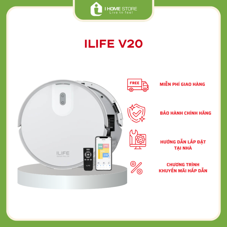 Robot Hút Bụi Robot ILIFE V20 Chính Hãng - IHOME STORE